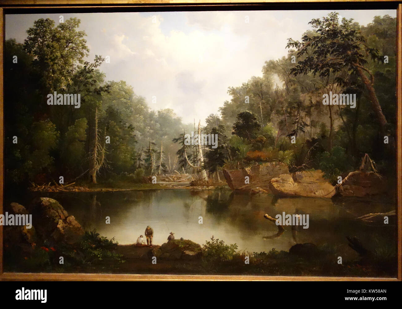 'Blue Hole, Flood Waters' by Robert S. Duncanson, painted in 1851 ...