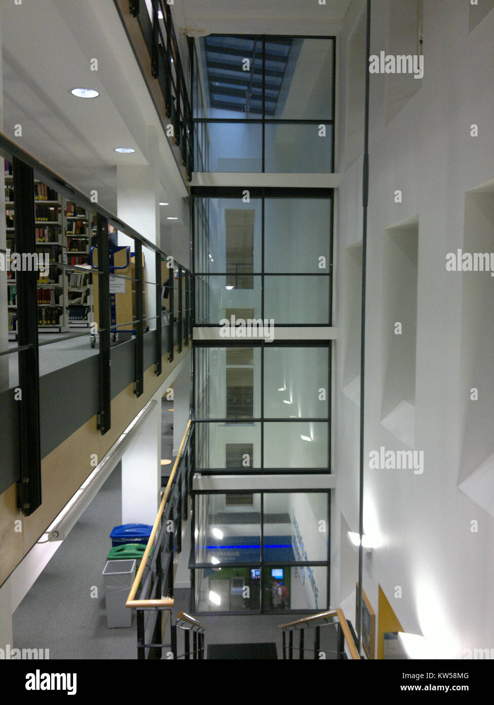 This photograph shows the interior of the Birkbeck College Library ...
