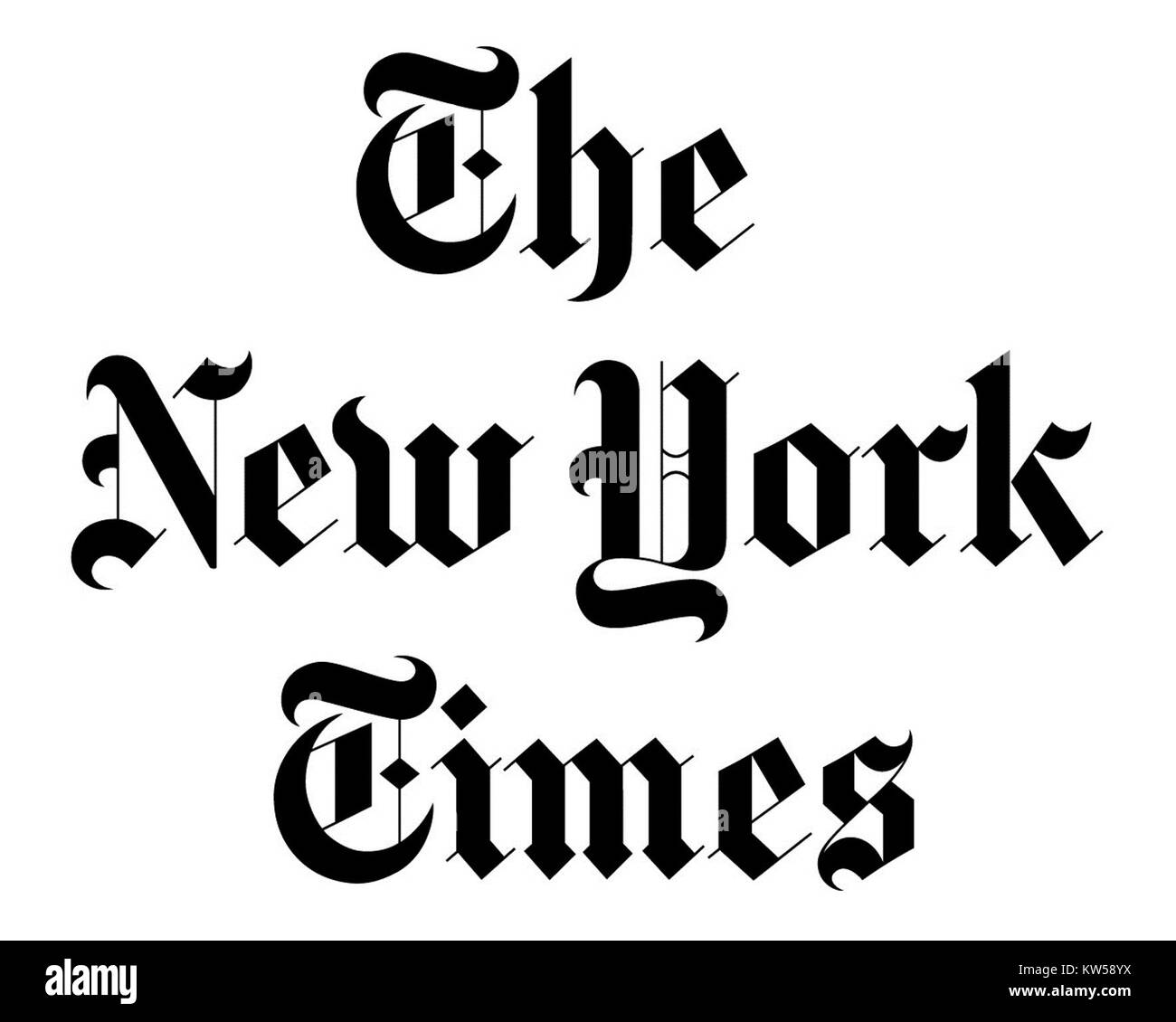 New York Times logo variation Stock Photo - Alamy