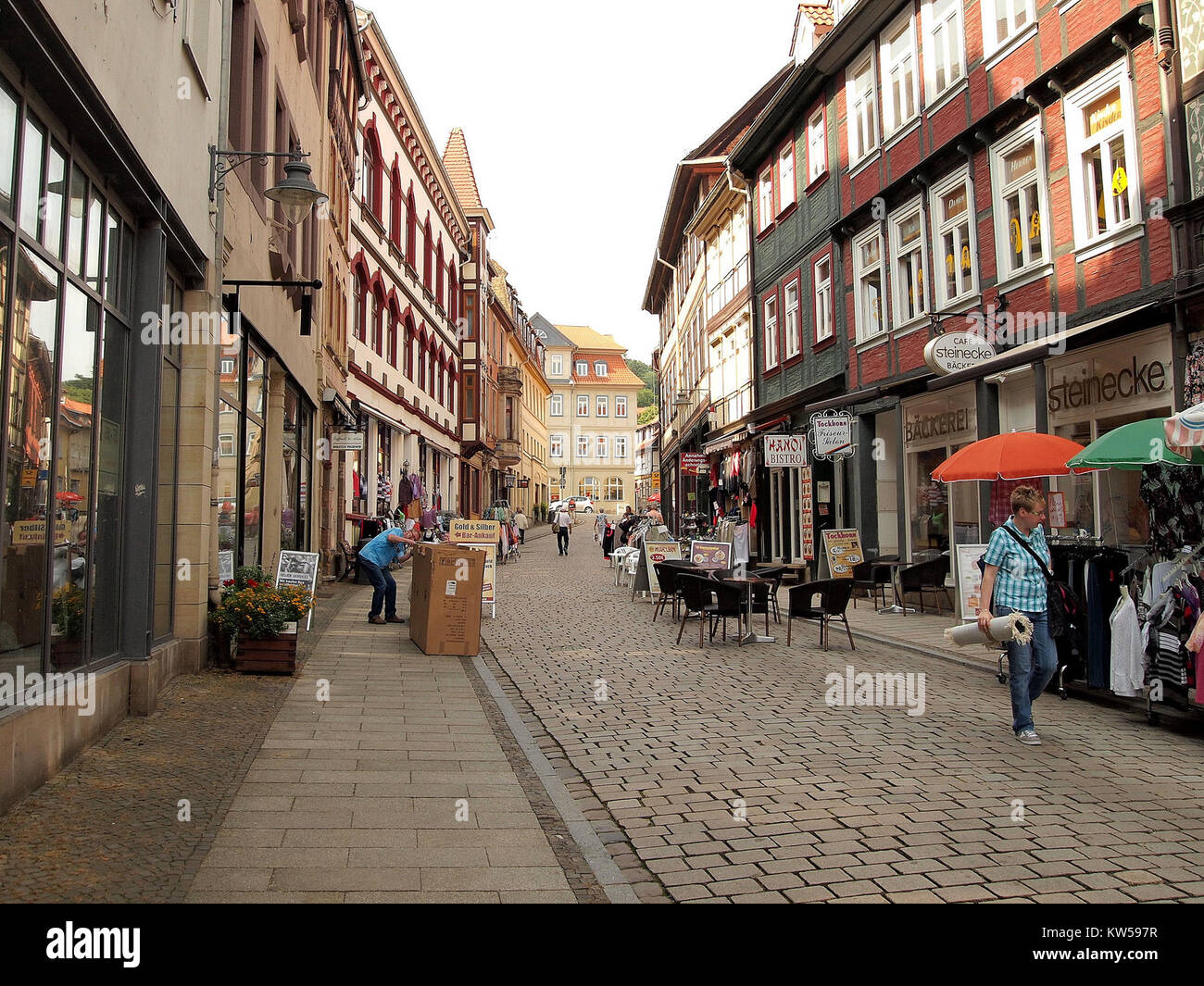 Lange Strasse in Blankenburg, Germany, is a main street known for its ...