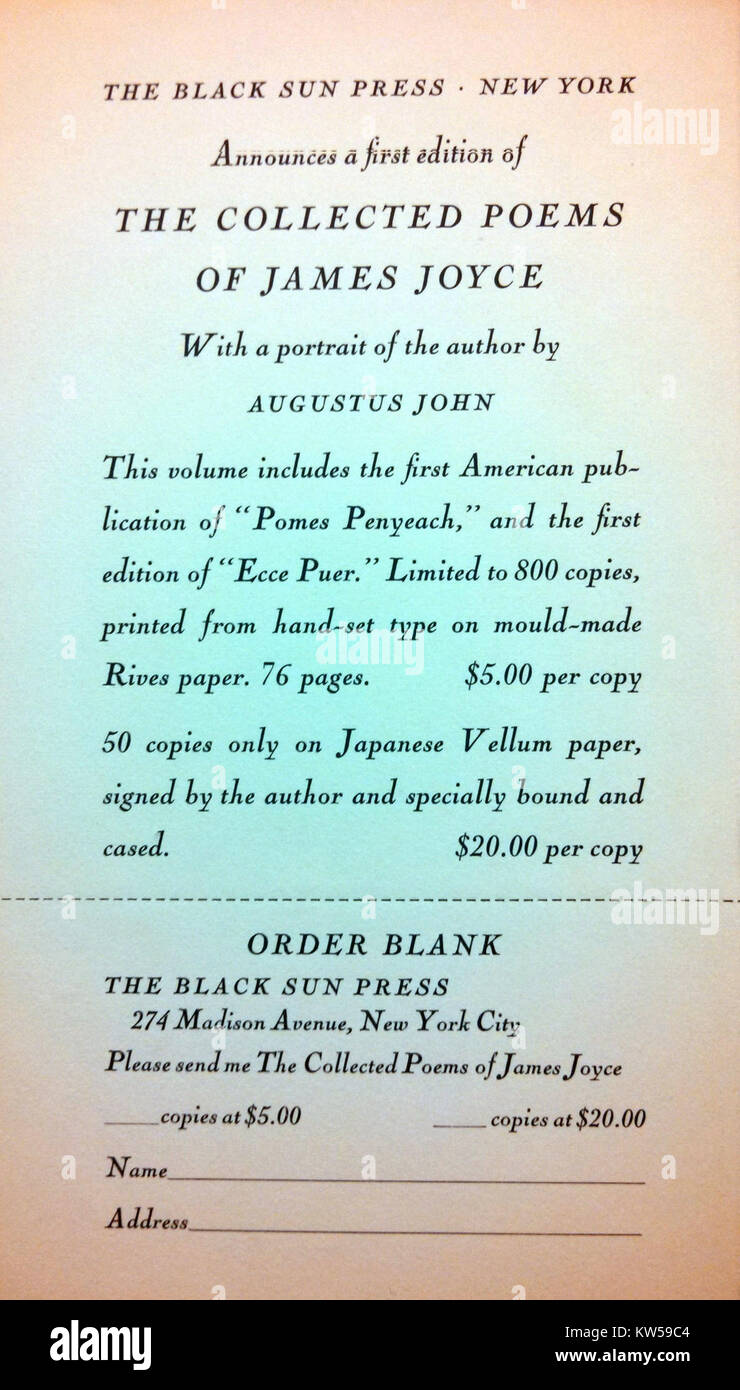 James joyce legacy hi-res stock photography and images - Alamy