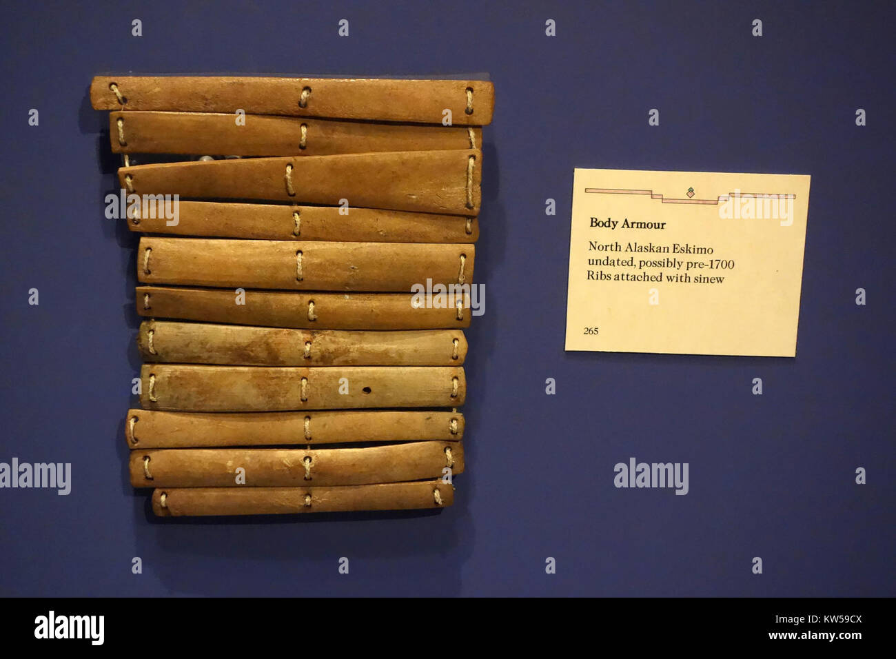 Body armor, North Alaskan Eskimo, undated, possibly pre 1700, ribs ...