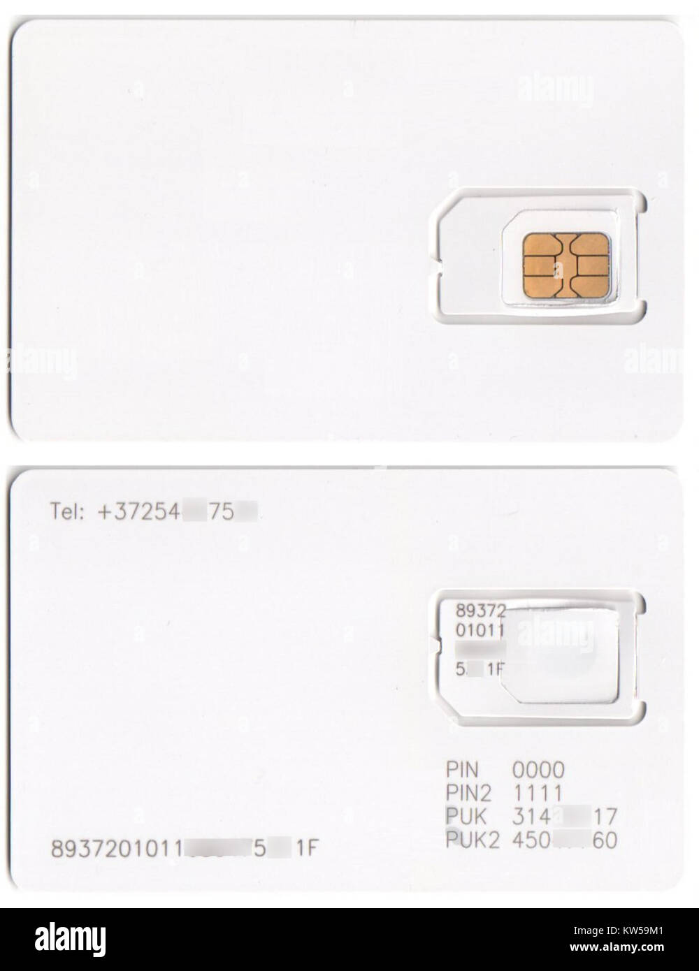 The Blank USIM refers to an unfilled or generic USIM (Universal ...