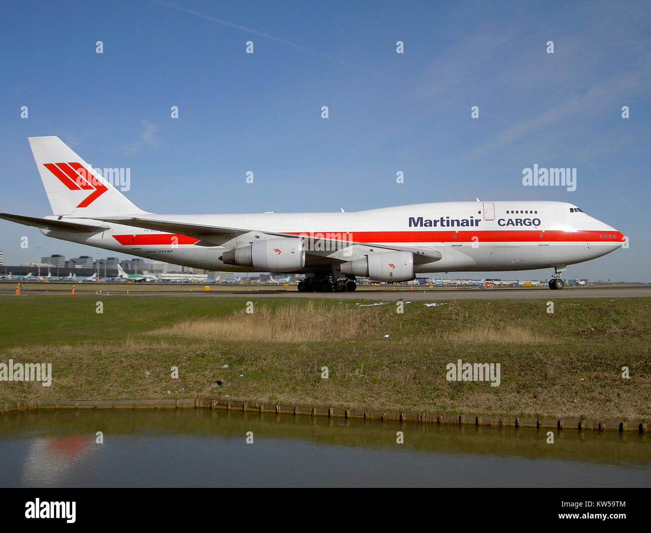 The Boeing 747SF (PH BUW) operated by Martinair Cargo at Schiphol ...