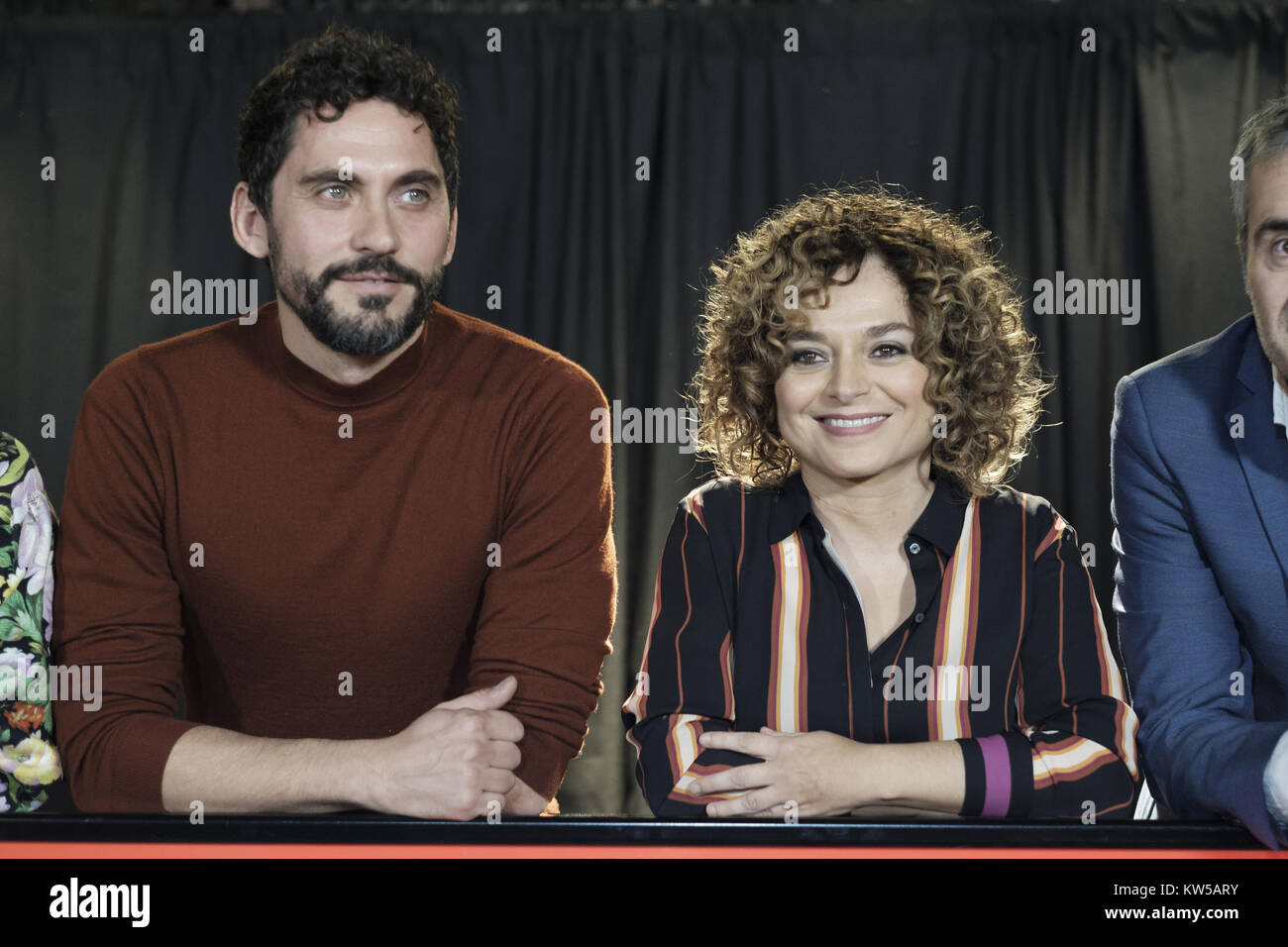 TV show 'ARDE Madrid' photocall Featuring: Anna Rodriguez Costa, Paco ...