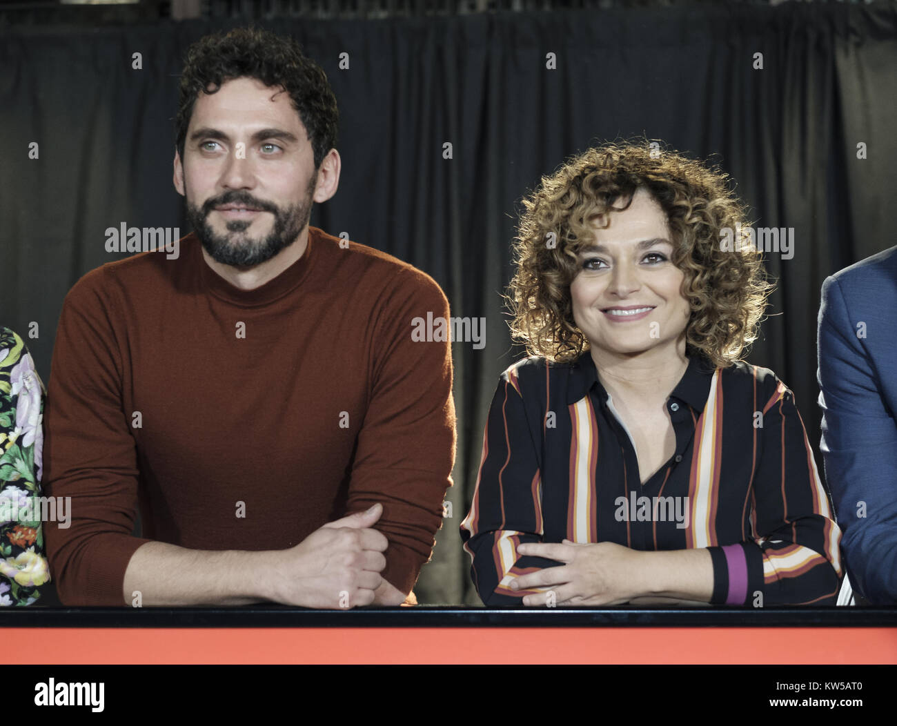 TV show 'ARDE Madrid' photocall Featuring: Anna Rodriguez Costa, Paco ...