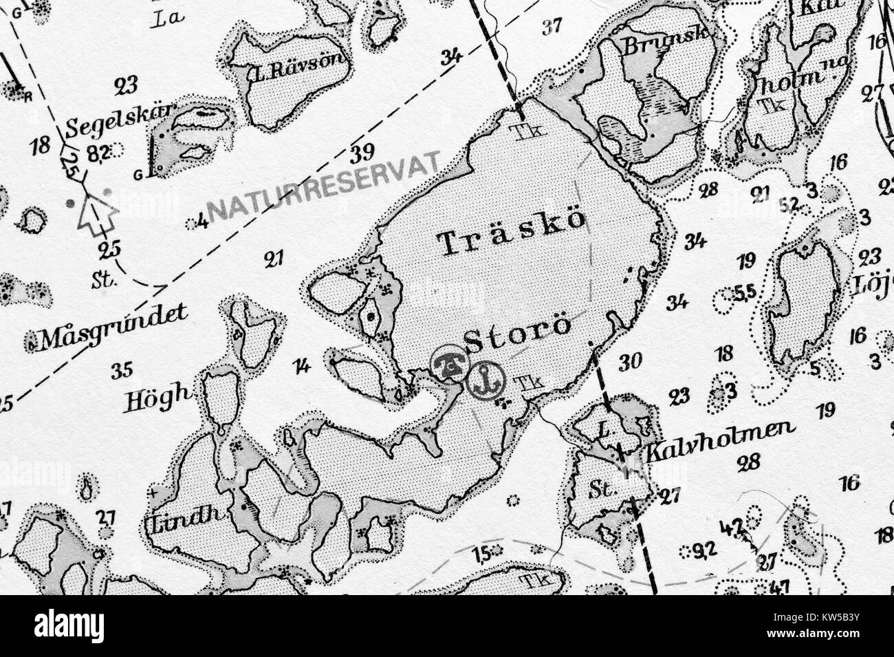 Stockholm archipelago map hi-res stock photography and images - Alamy