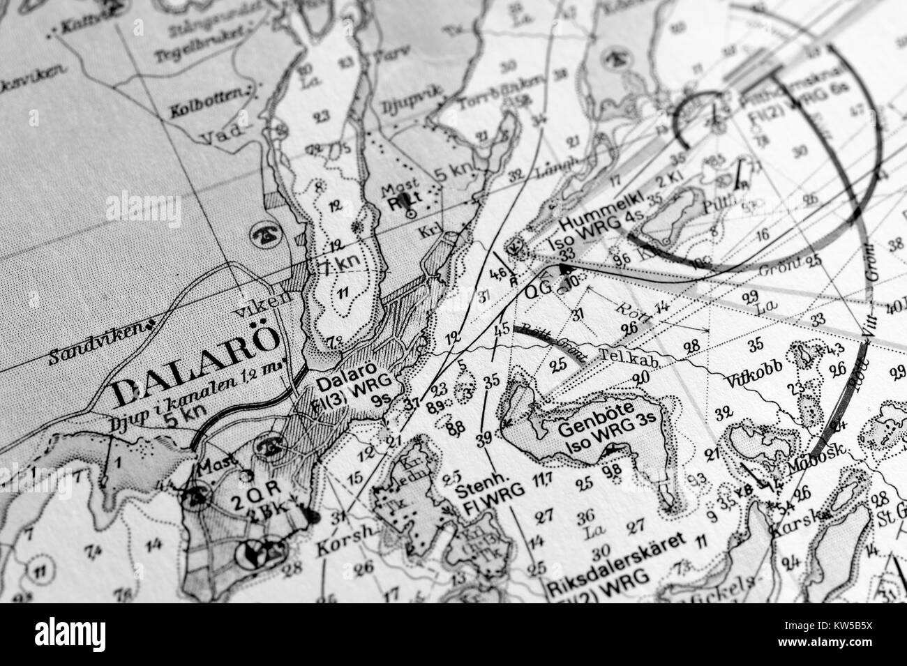 Stockholm archipelago map hi-res stock photography and images - Alamy