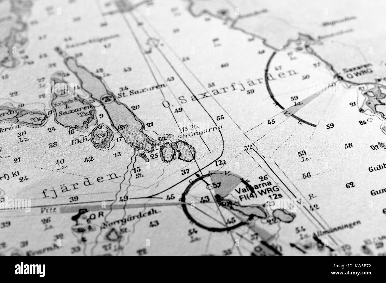 Stockholm archipelago map hi-res stock photography and images - Alamy