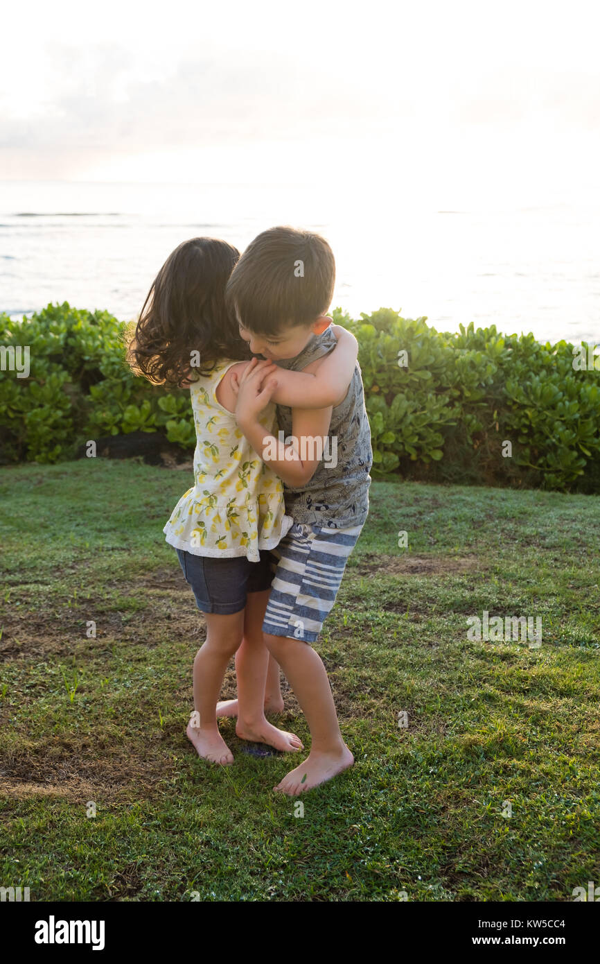 Hawaiian Children Boy And Girl High Resolution Stock Photography and ...