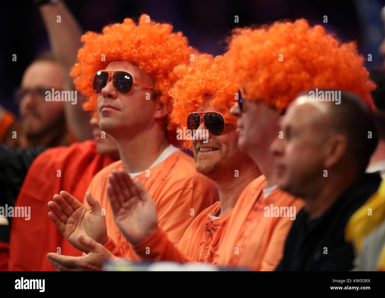 Darts fans in the stands during day thirteen of the William Hill World ...