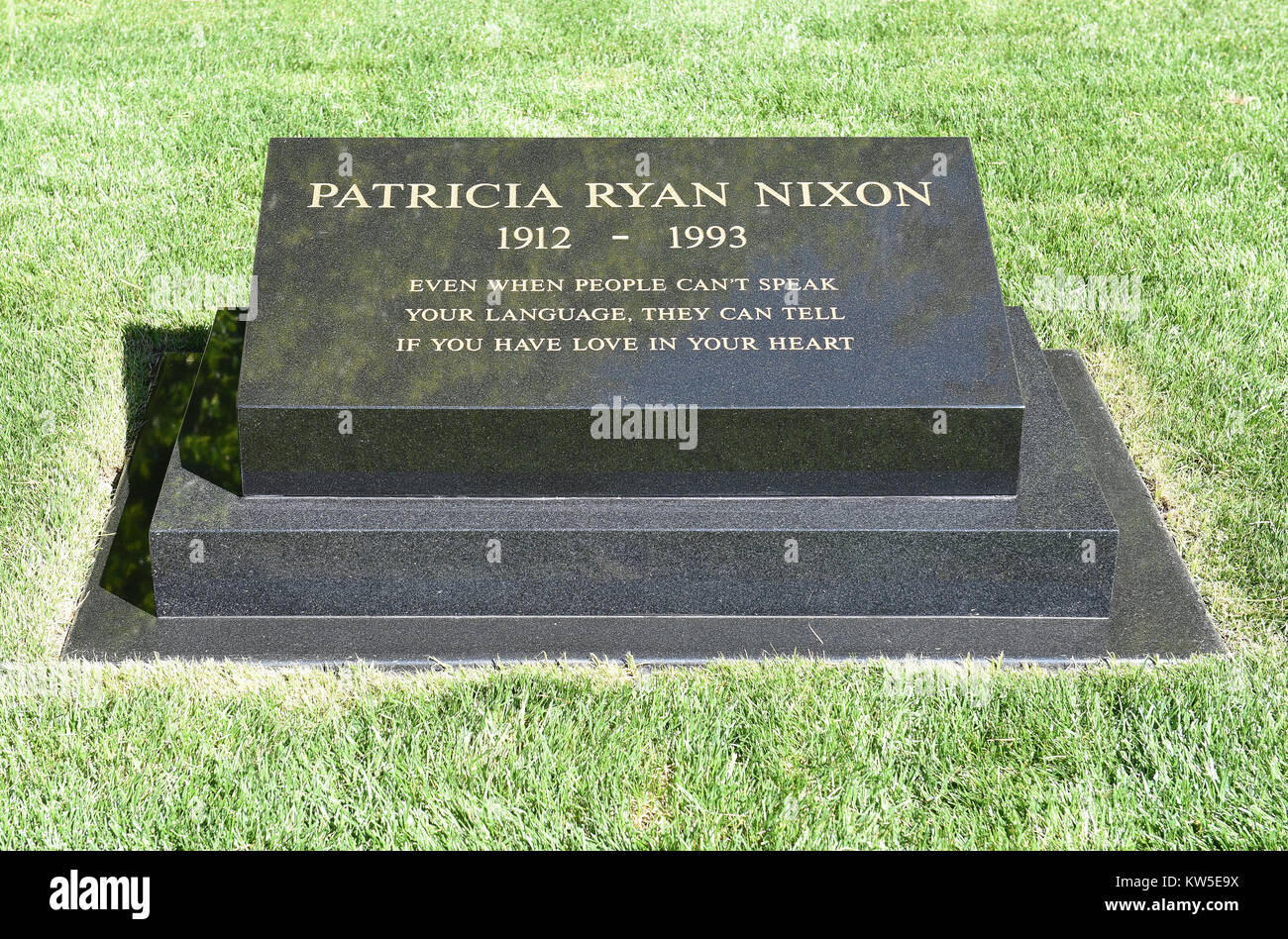 YORBA LINDA, CALIFORNIA - FEBRUARY 24, 2017: Patricia Ryan Nixon wife ...