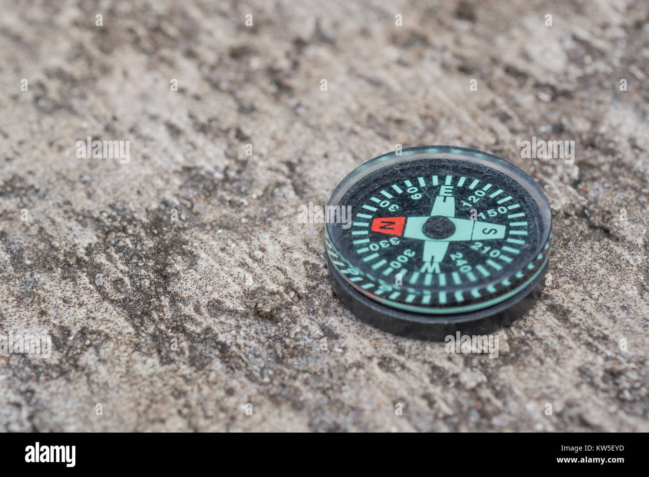 Button compass - metaphor for business 'direction', navigation, moral ...