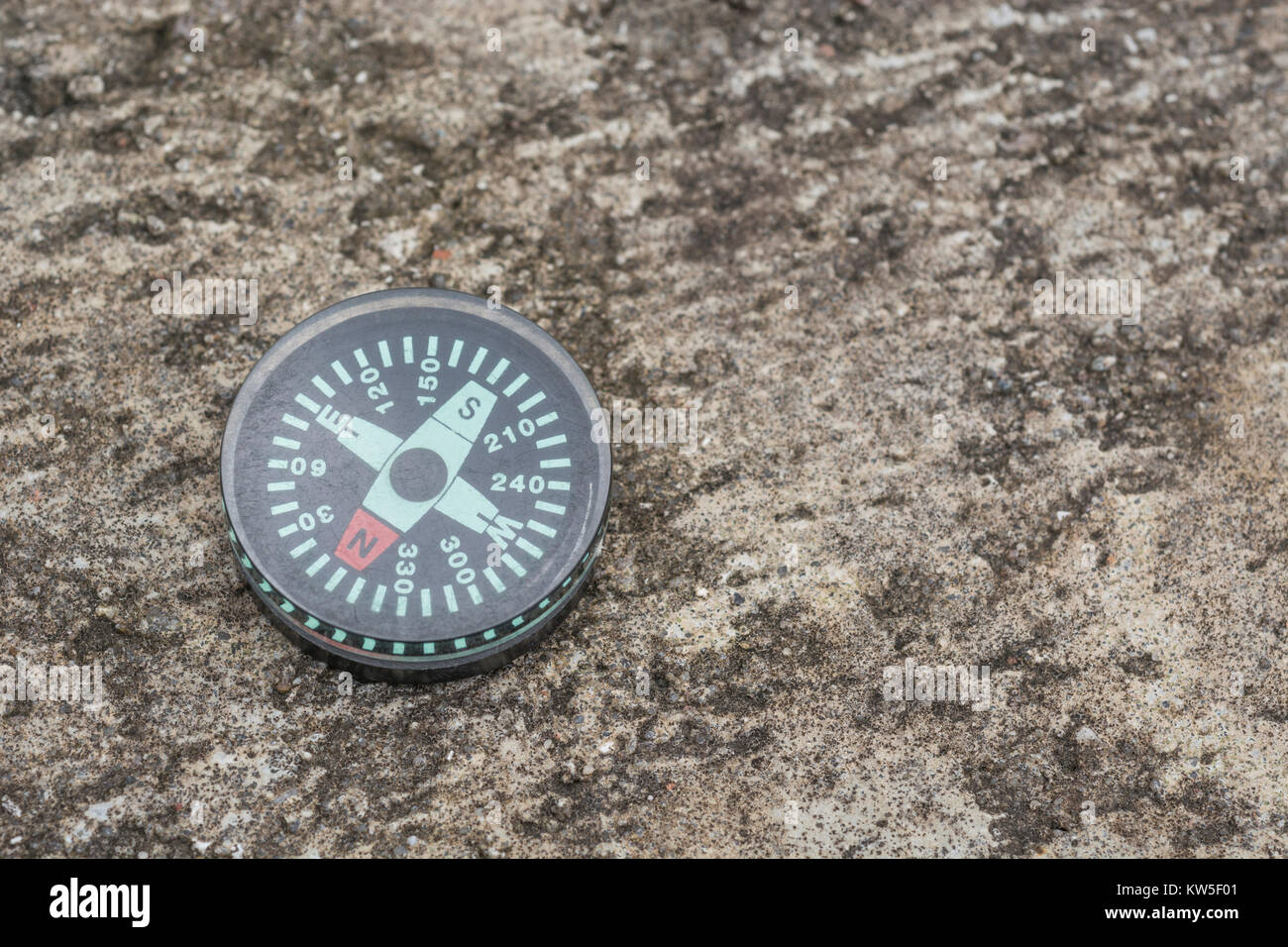 Button compass - metaphor for business 'direction', navigation, moral ...