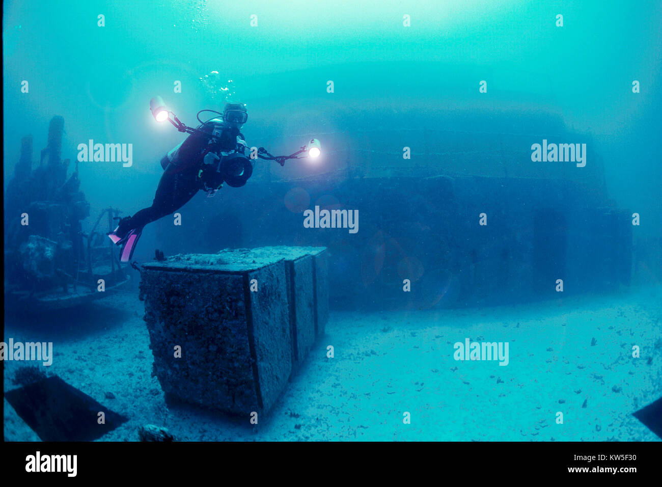 Spiegel Grove wreck off Key Largo, Florida Stock Photo - Alamy
