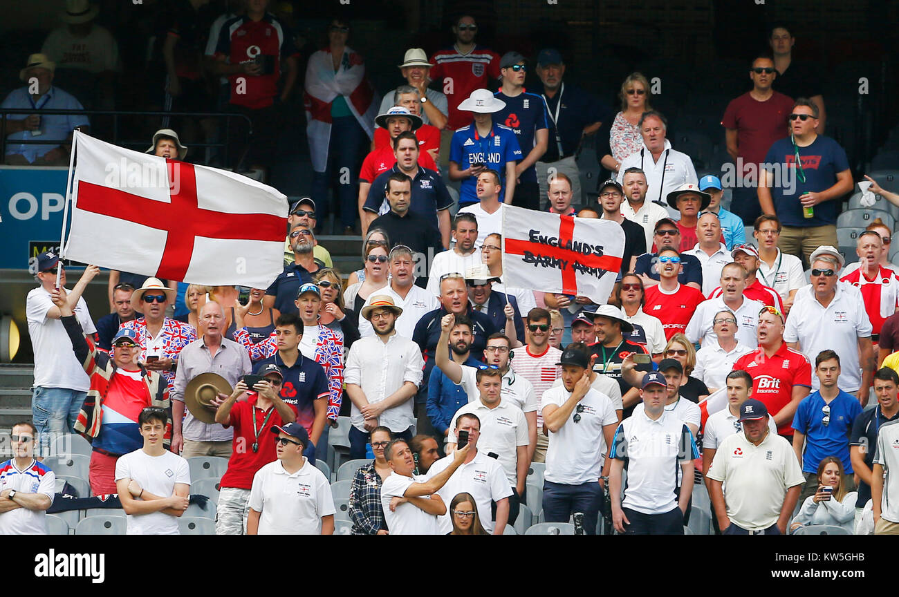 England's Barmy Army sing during day five of the Ashes Test match at ...
