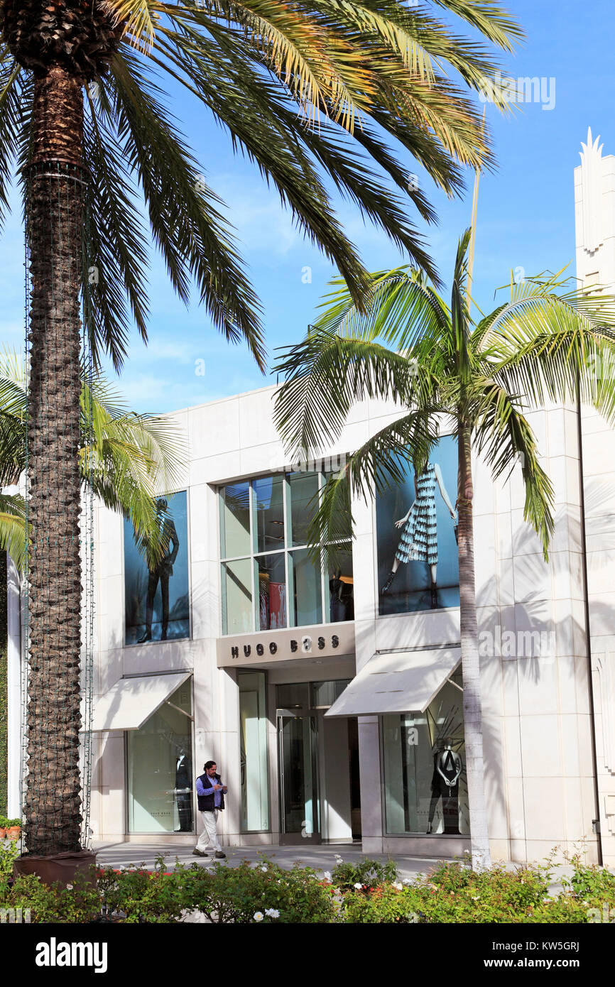 Rodeo drive and palm trees hi-res stock photography and images - Alamy