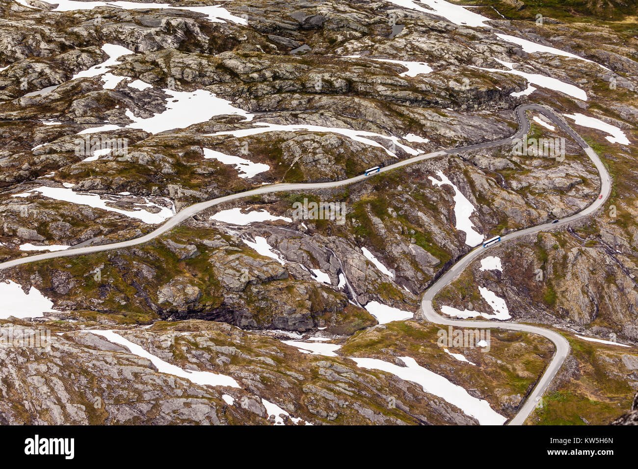 The Nibbevegen road up to Dalsnibba mountain, Norway Stock Photo - Alamy