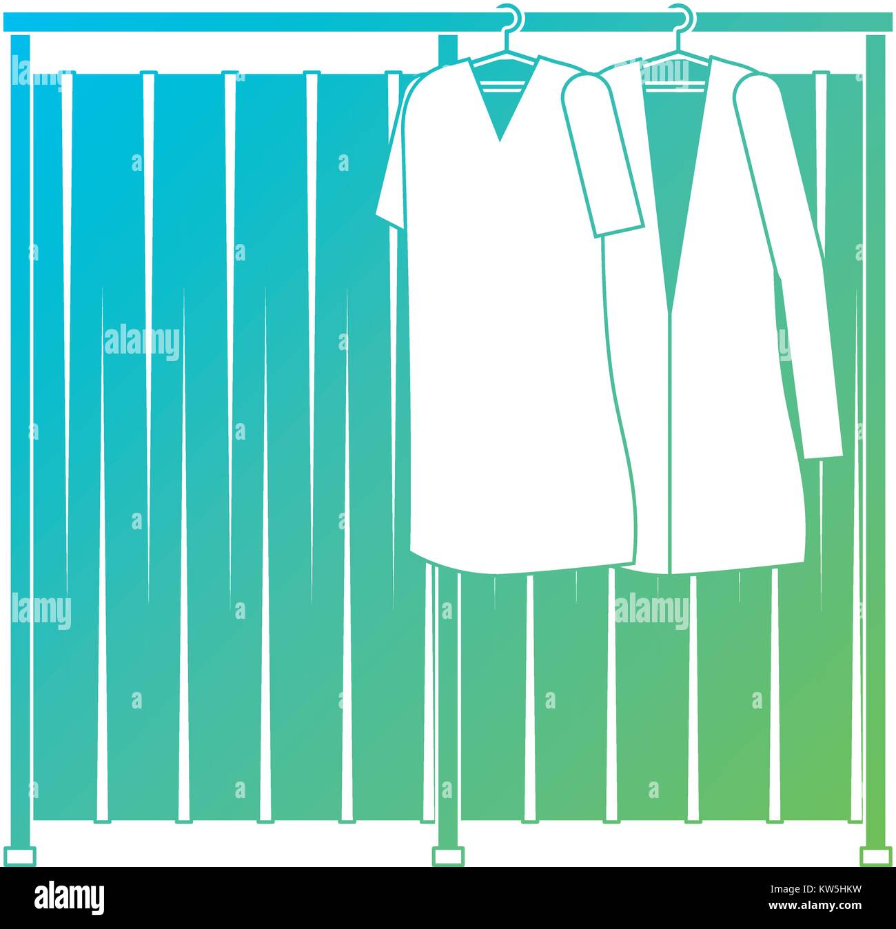 doctor and patient coats hanging icon vector illustration design Stock ...