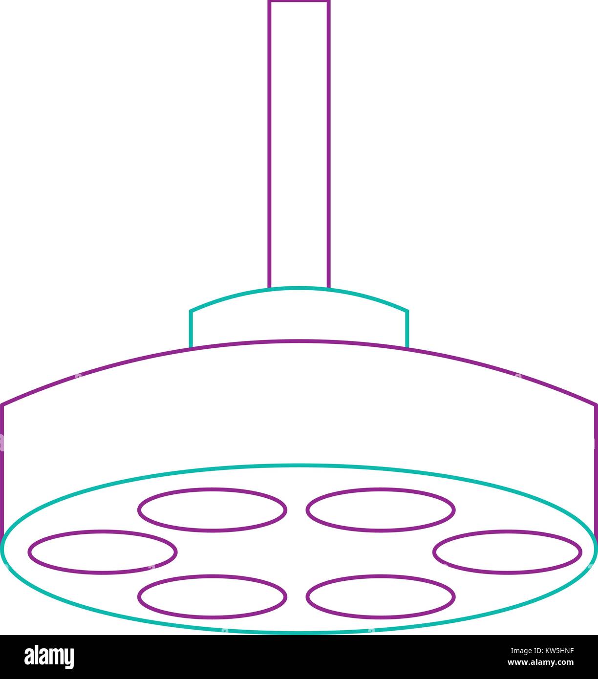 operating theater lamp icon vector illustration design Stock Vector ...
