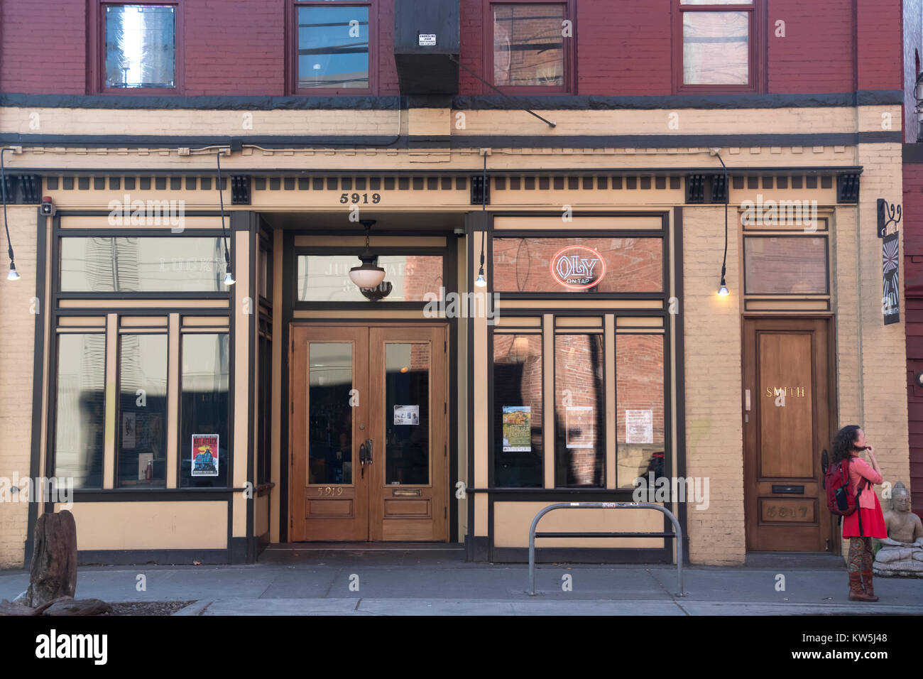 Facade of tavern in Georgetown, Seattle, Washington, USA Stock Photo ...