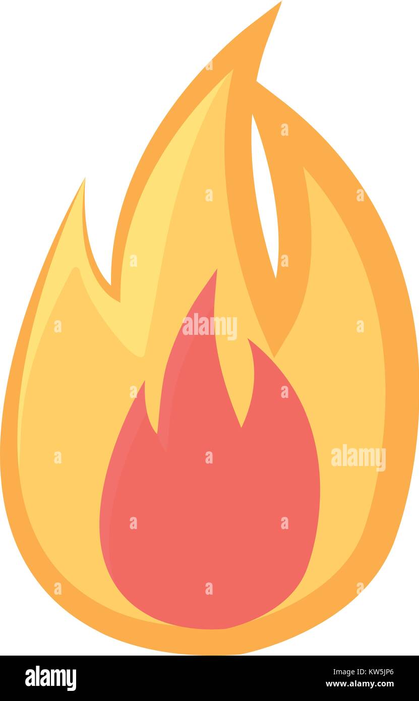 flame fire symbol cartoon Stock Vector Image & Art - Alamy
