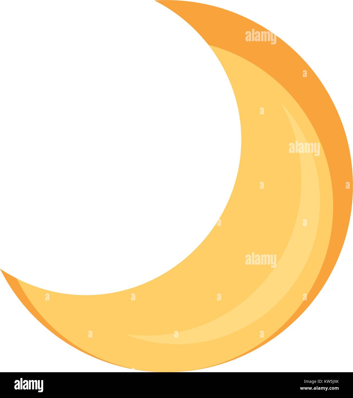 Moon quarter waning cartoon Stock Vector Image & Art - Alamy