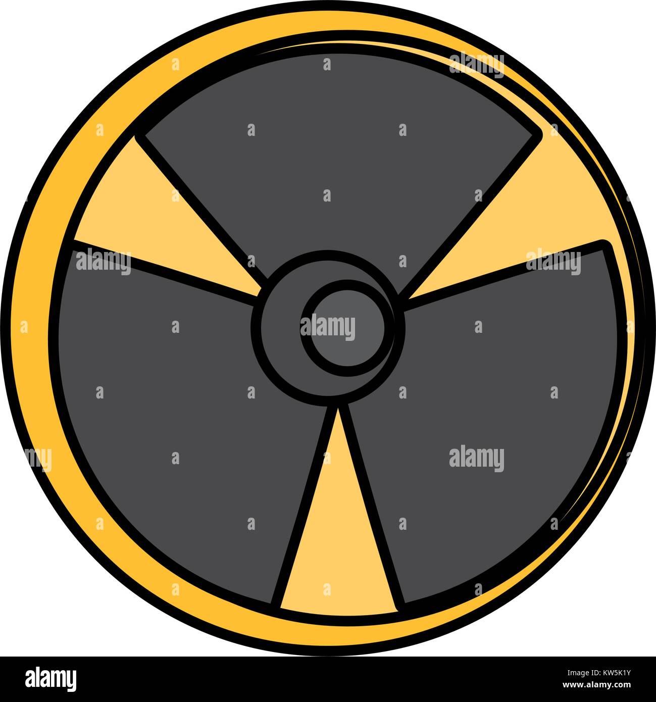 Nuclear danger symbol cartoon Stock Vector Image & Art - Alamy