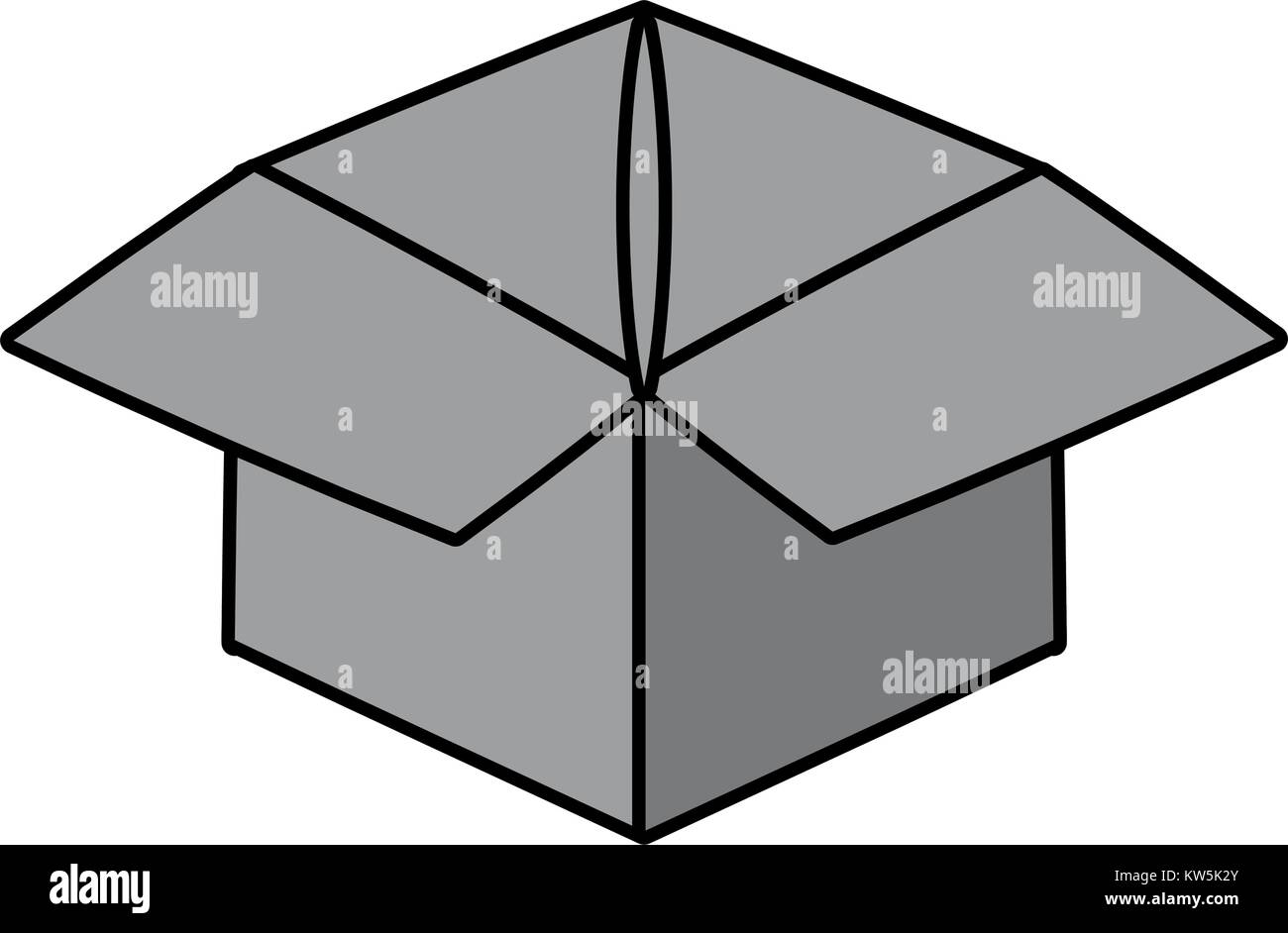 Delivery box open cartoon Stock Vector Image & Art - Alamy