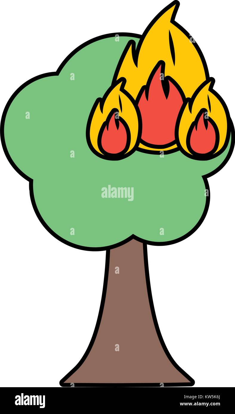 Burnt pine tree Stock Vector Images - Alamy