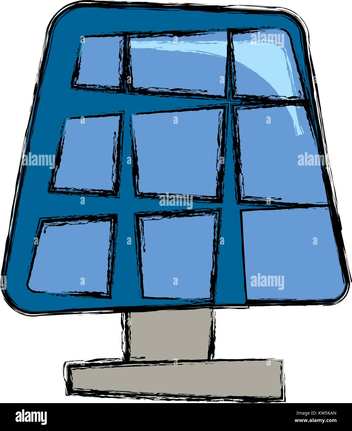 Solar panel energy cartoon Stock Vector Image & Art - Alamy