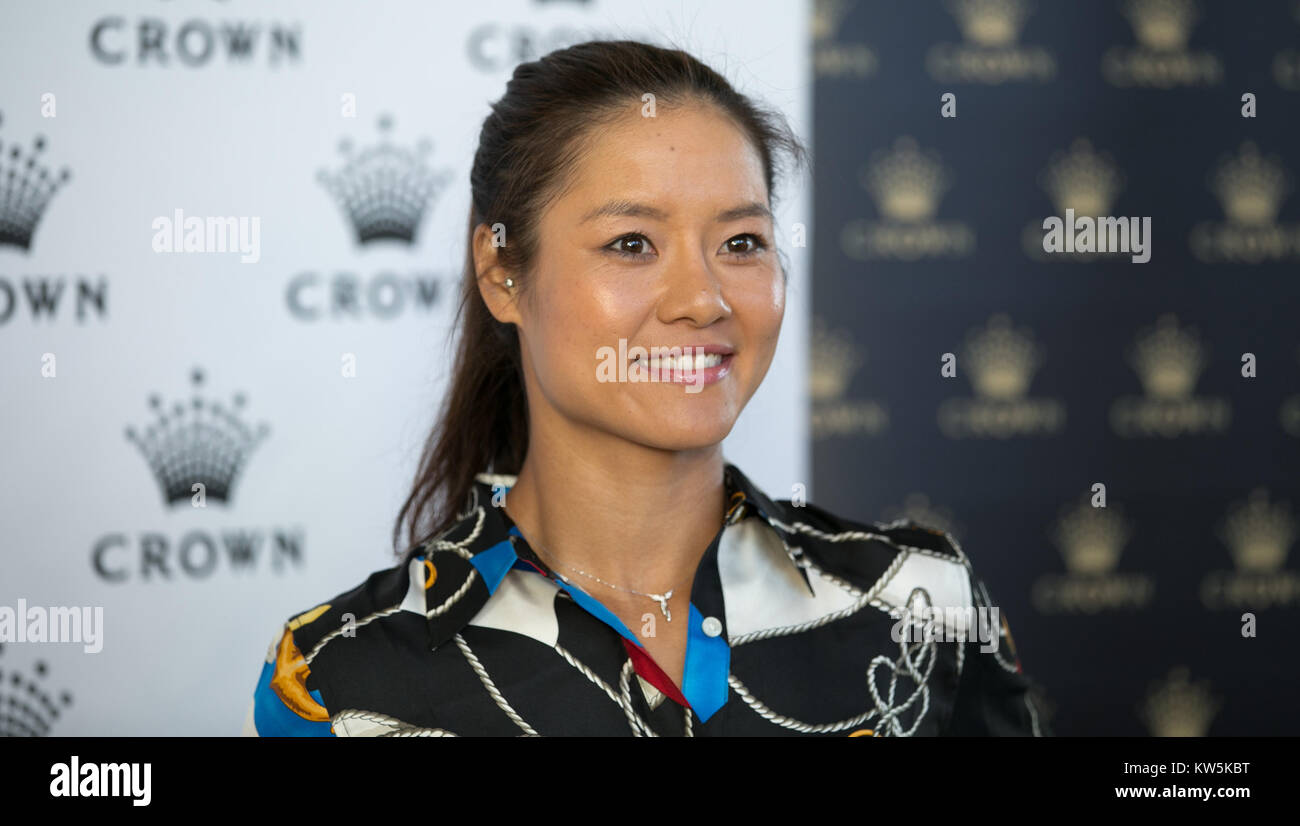 MELBOURNE, AUSTRALIA - JANUARY 12: Li Na arrives at the IMG tennis ...