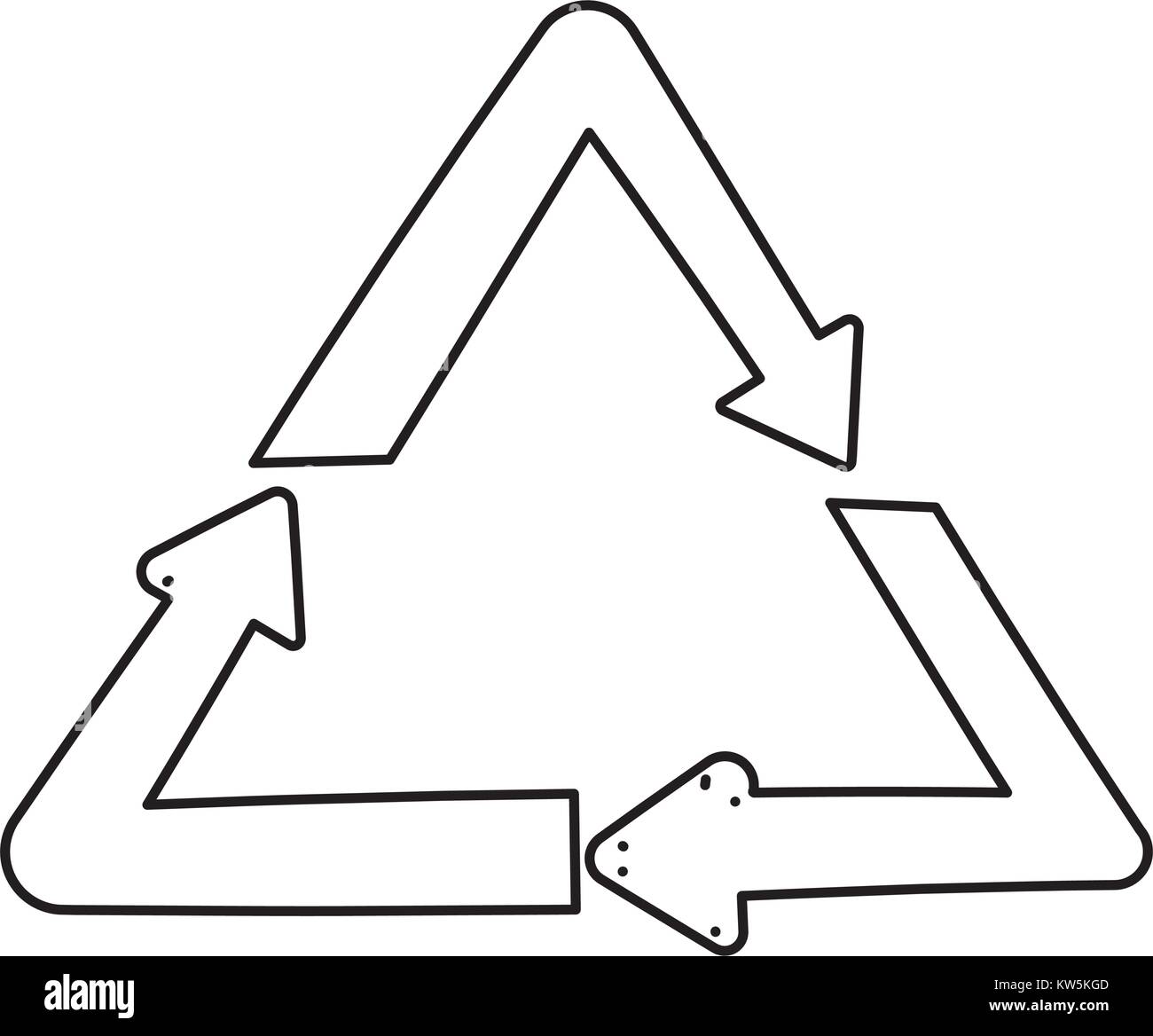 Recycle arrows symbol cartoon Stock Vector Image & Art - Alamy