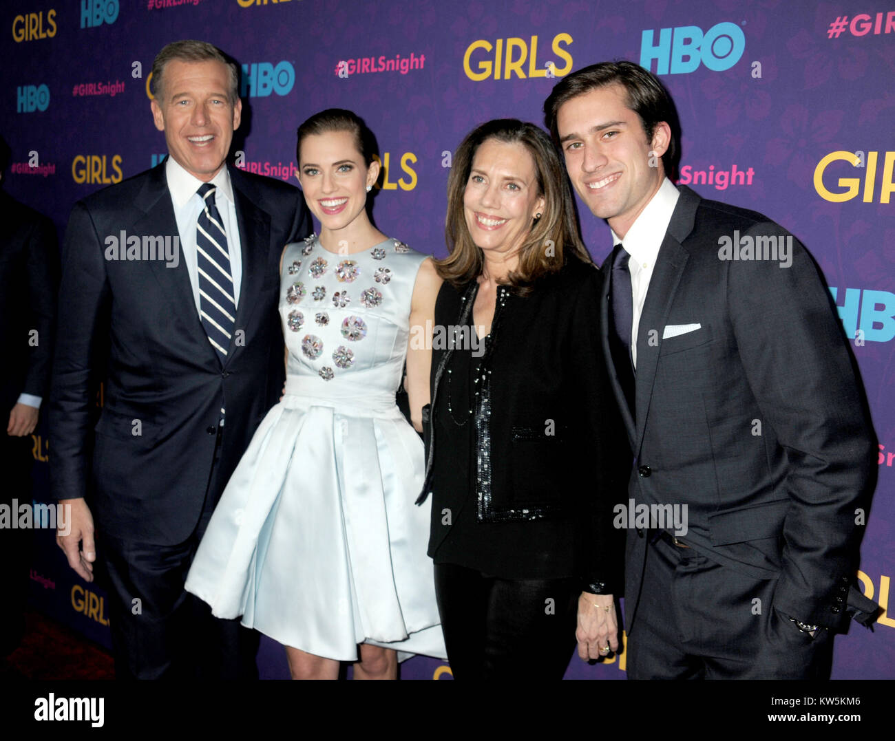 NEW YORK, NY - JANUARY 06: Brian Williams Allison Williams attends the ...