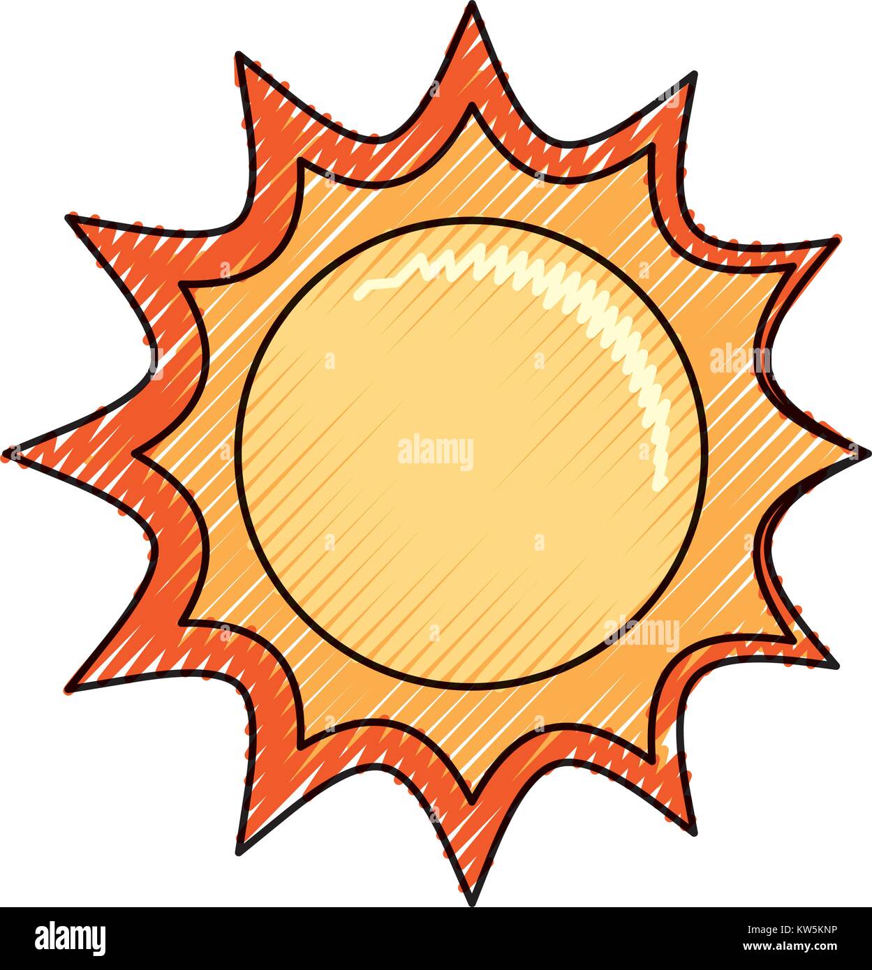Sun isolated symbol cartoon Stock Vector Image & Art - Alamy