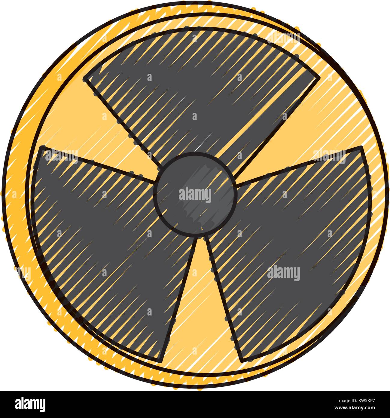 Nuclear danger symbol cartoon Stock Vector Image & Art - Alamy