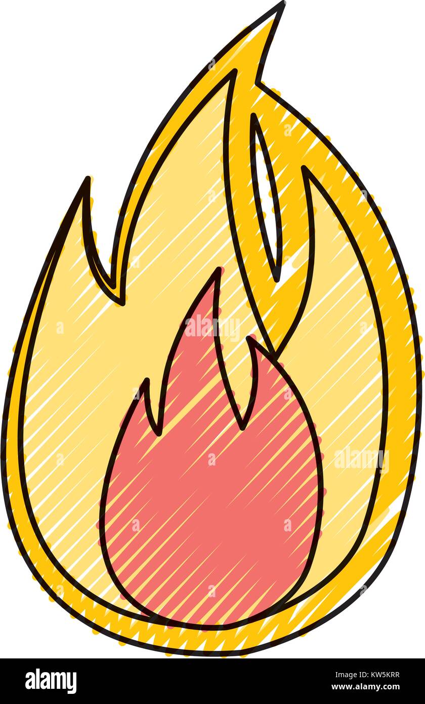 flame fire symbol cartoon Stock Vector Image & Art - Alamy