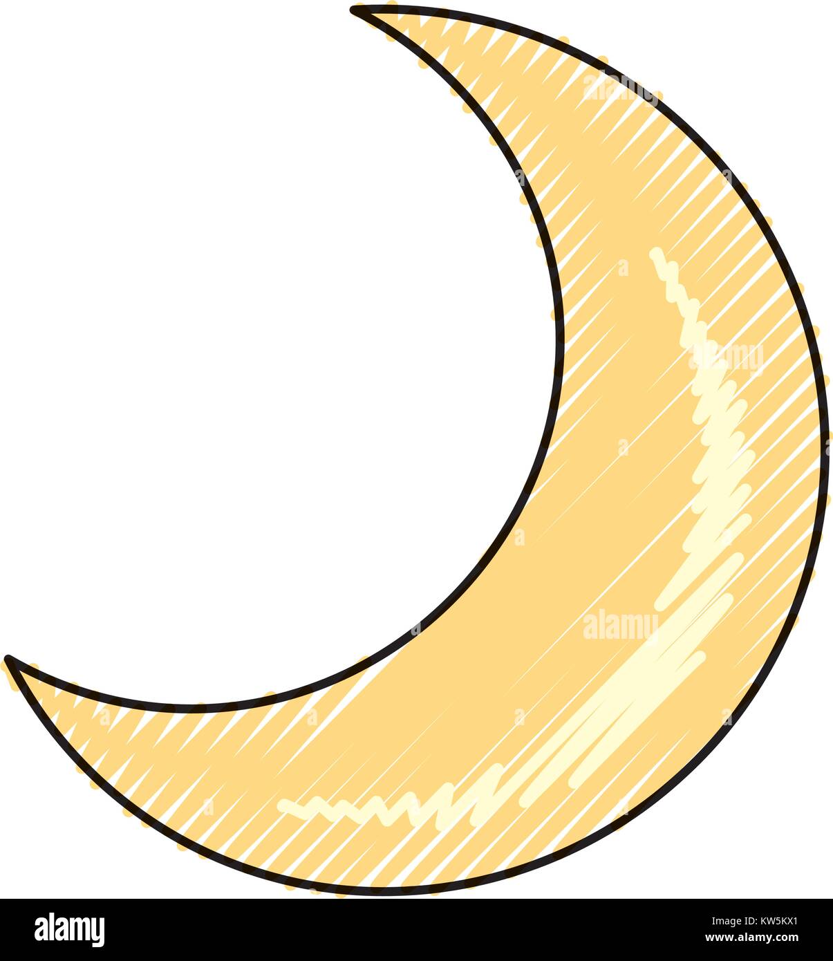 Moon quarter waning cartoon Stock Vector Image & Art - Alamy