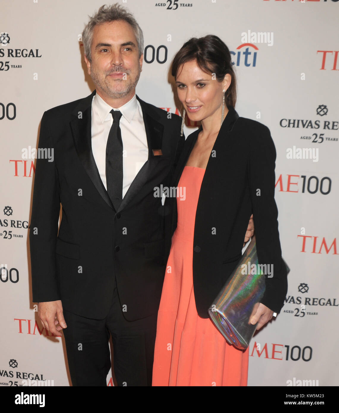 NEW YORK, NY - APRIL 29: Alfonso Cuaron Sheherazade Goldsmith attends ...