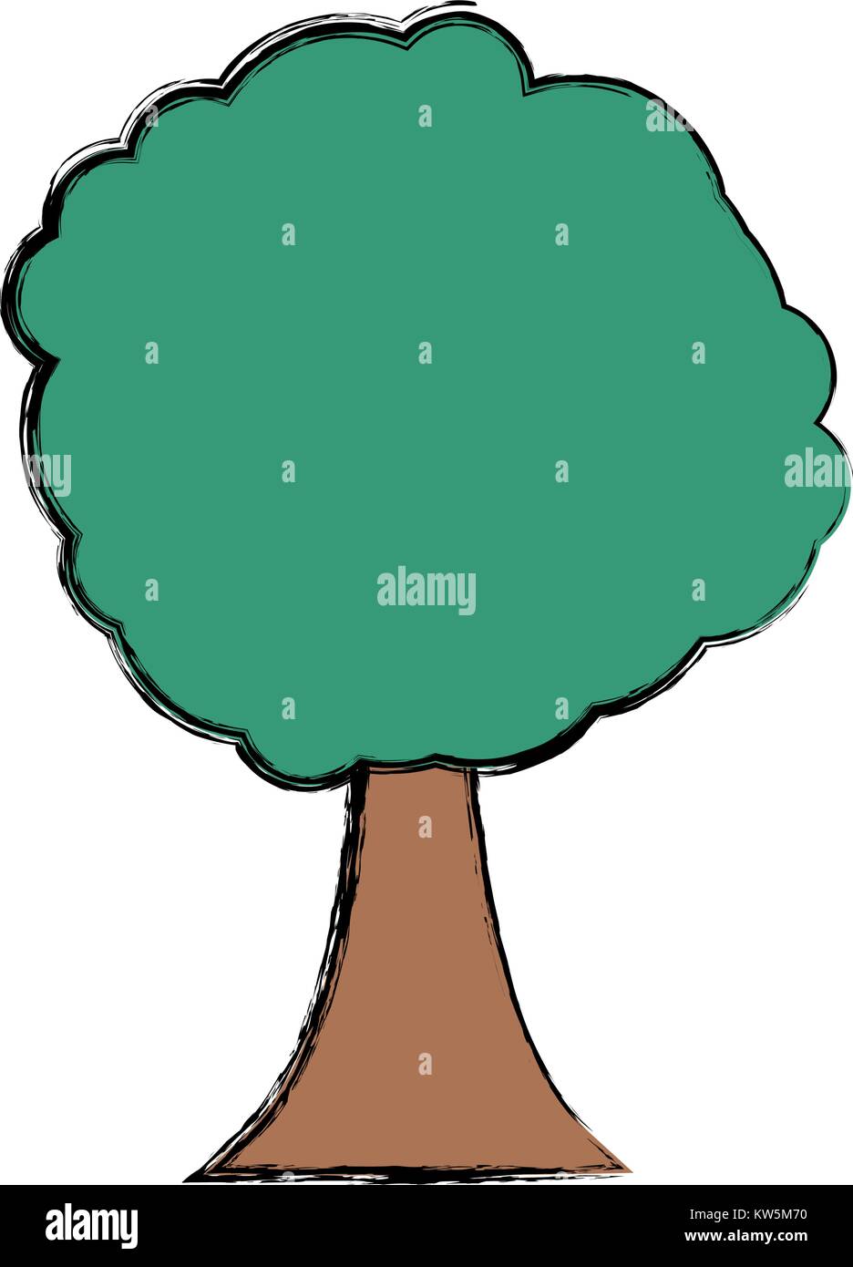 Tree nature symbol cartoon Stock Vector Image & Art - Alamy