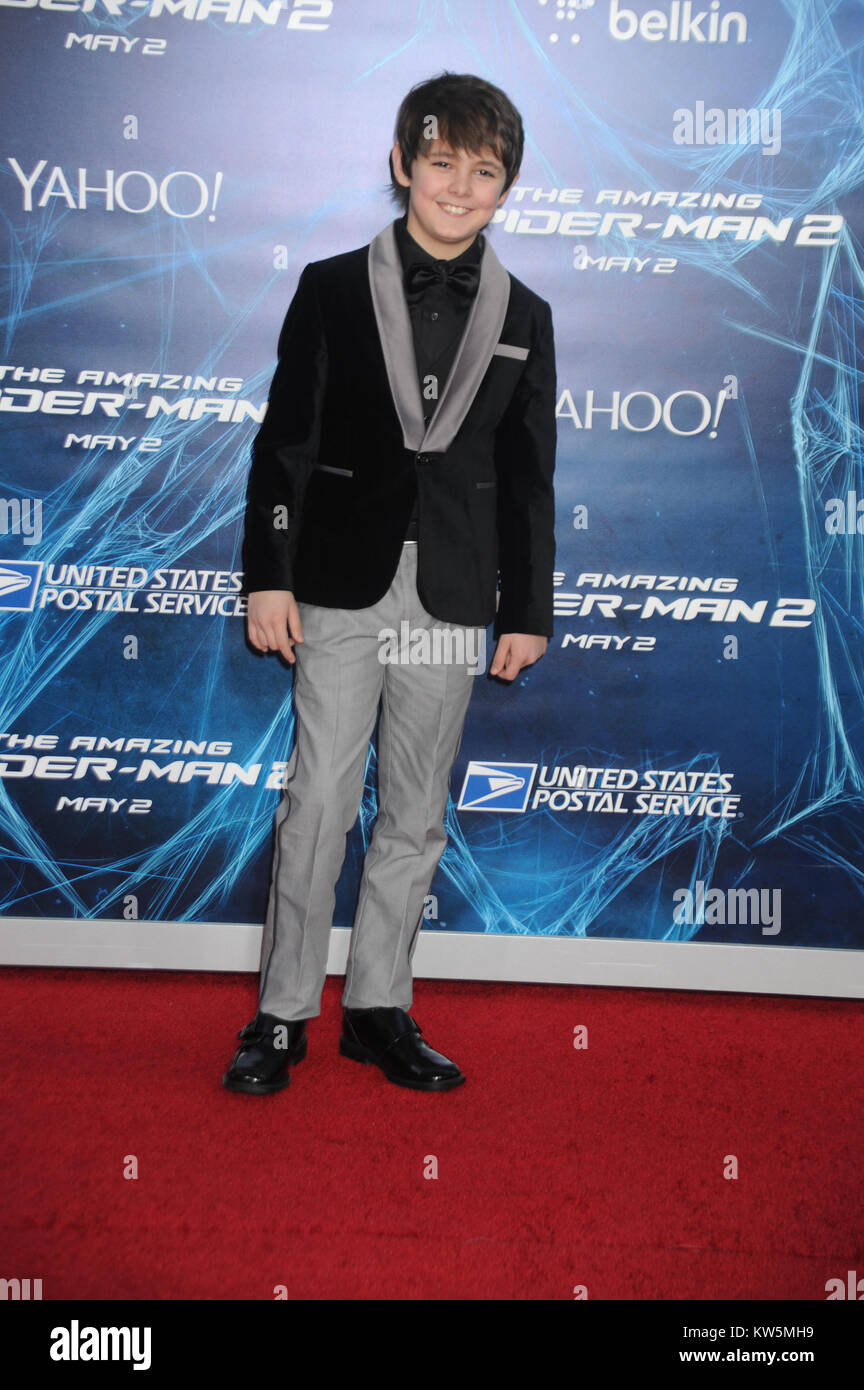 NEW YORK, NY - APRIL 24: Max Charles attends 'The Amazing Spider-Man 2 ...