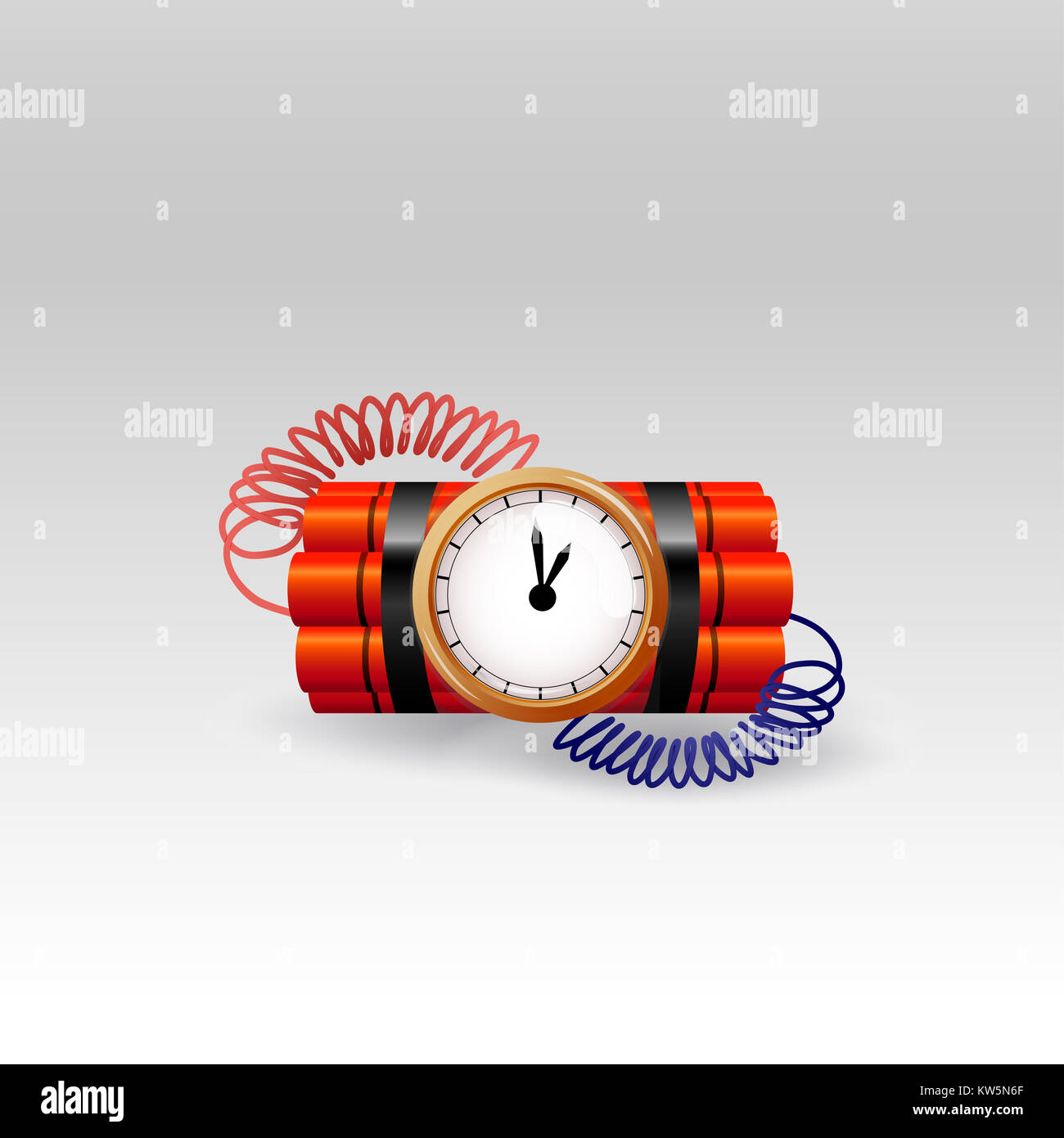 Bomb with clock timer vector Stock Photo - Alamy