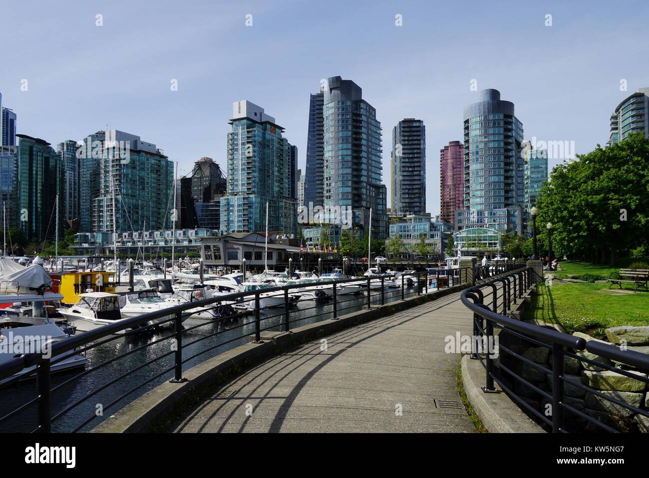 Cardero Park walkway view, Vancouver, Canada Stock Photo - Alamy