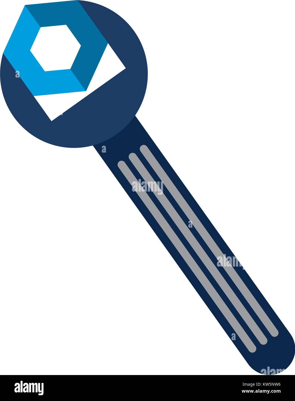 Adjustable wrench nut Stock Vector Images - Alamy