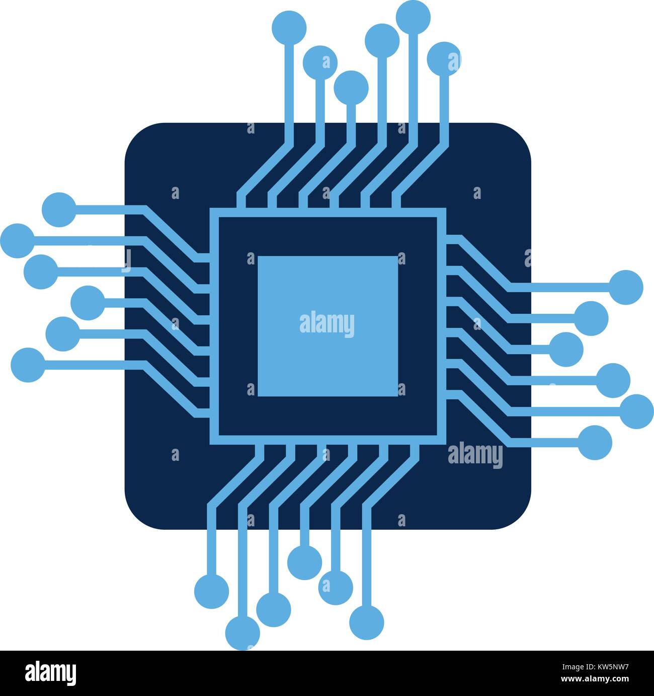 processor circuit isolated icon Stock Vector Image & Art - Alamy
