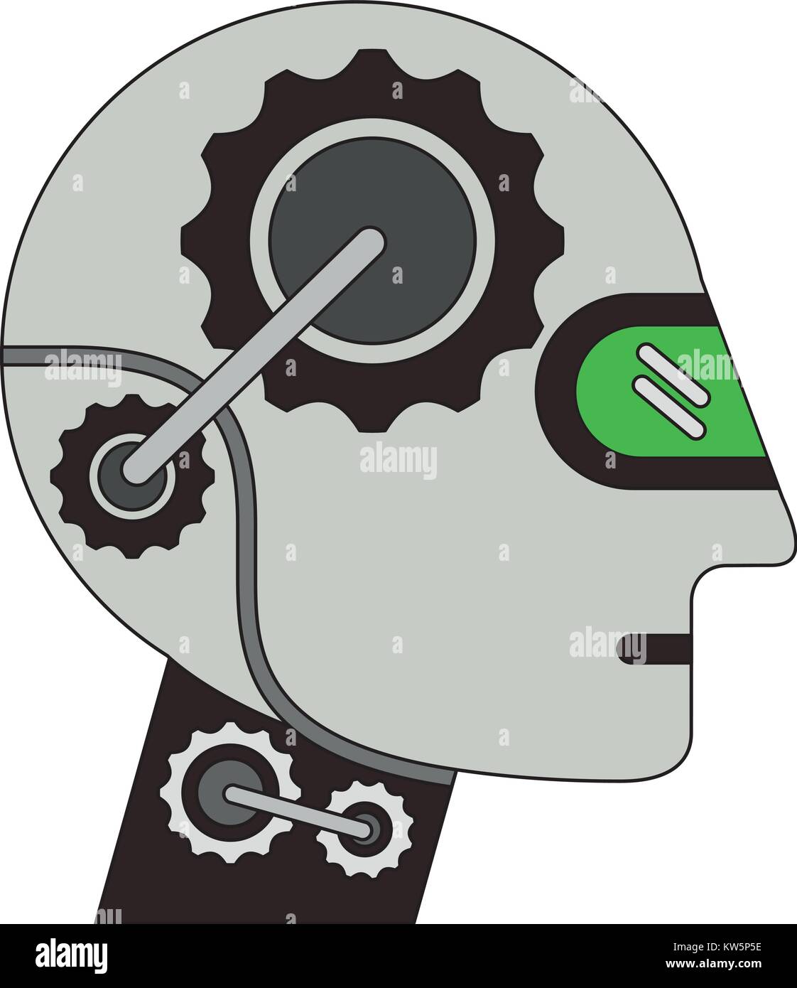 humanoid robot profile icon Stock Vector Image & Art - Alamy