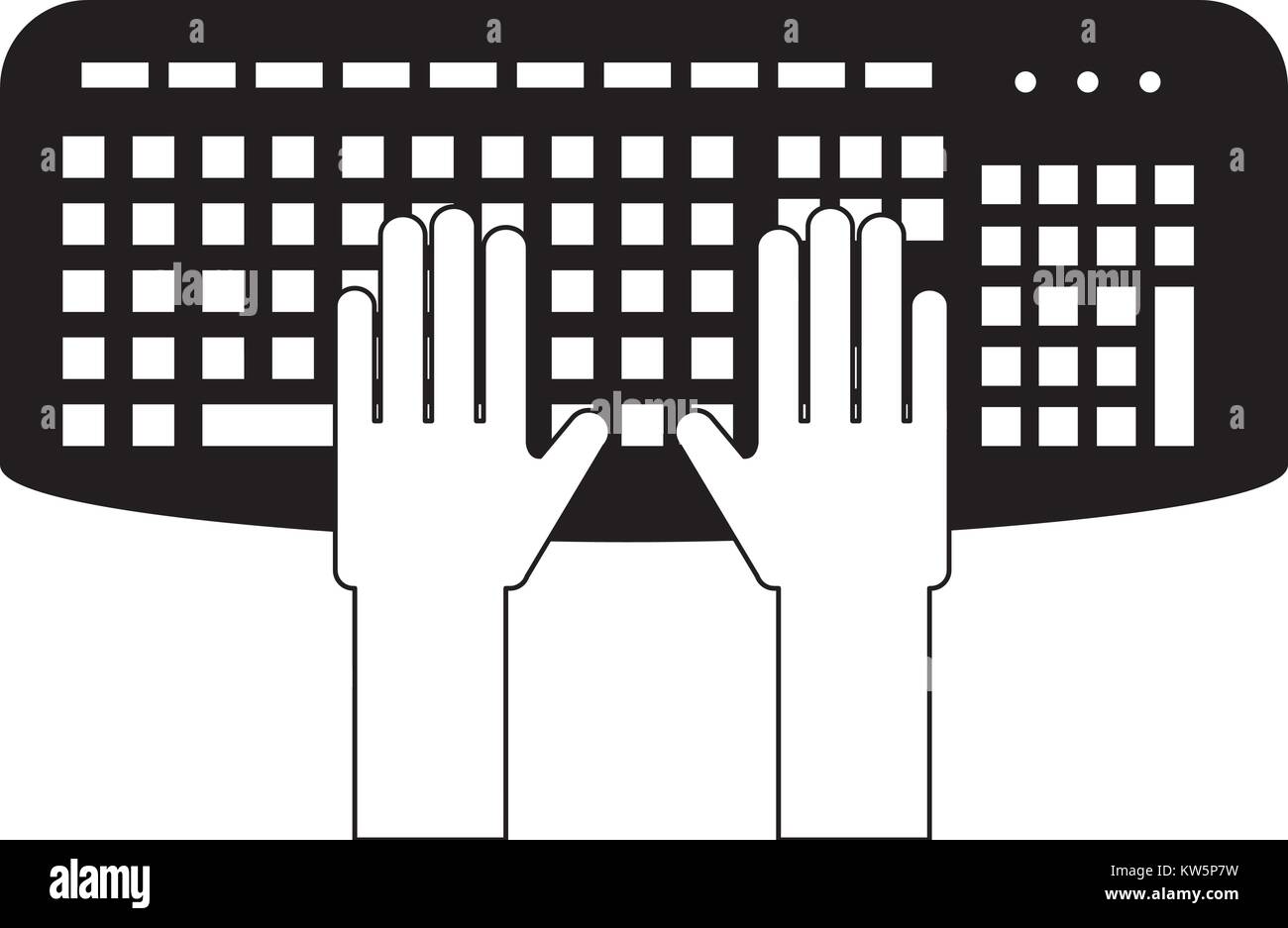 user with keyboard icon vector illustration design Stock Vector Image ...