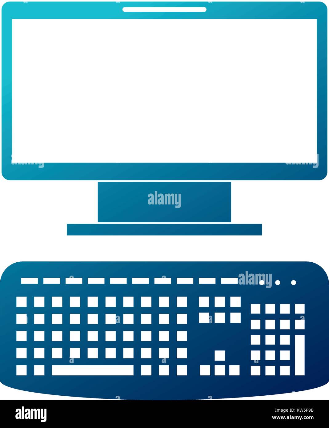 computer desktop isolated icon vector illustration design Stock Vector ...