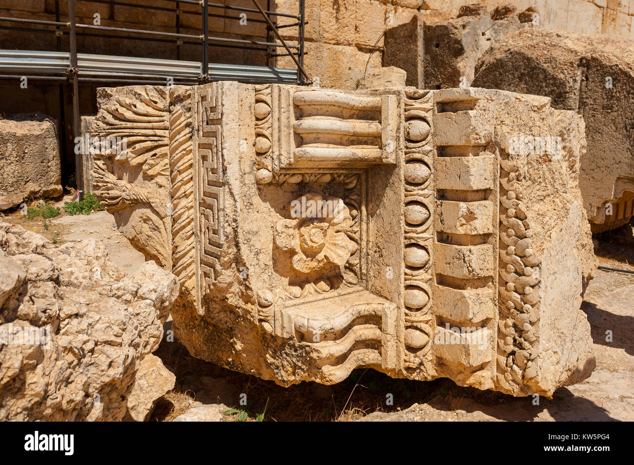 Baalbek Ancient city in Lebanon.Heliopolis temple complex.near the ...