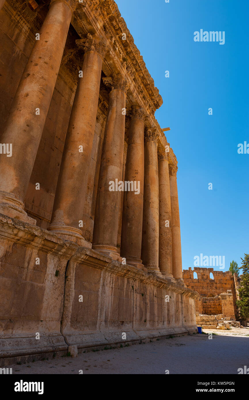 Baalbek Ancient city in Lebanon.Heliopolis temple complex.near the ...